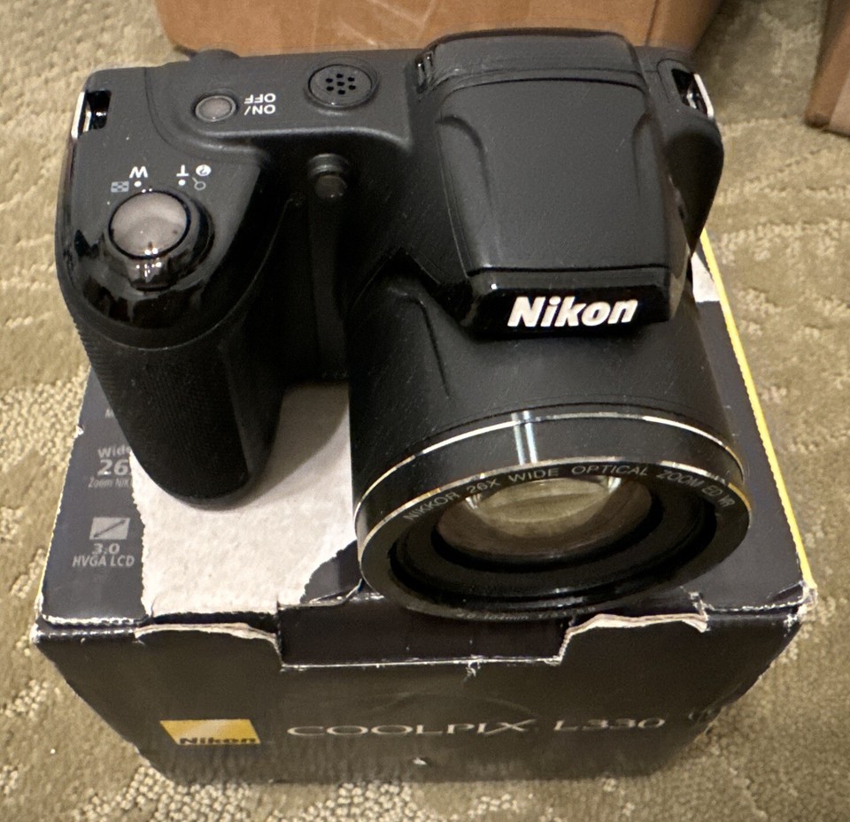 Nikon COOLPIX L330 Digital Camera 20.2 Megapixels 26x Zoom With 64 Gb ...