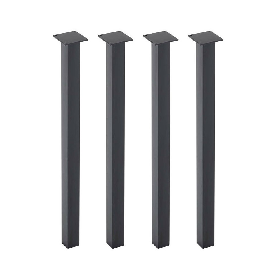 4x Furniture Riser Breakfast Bar Legs Worktop Support Table Leg Metal ...
