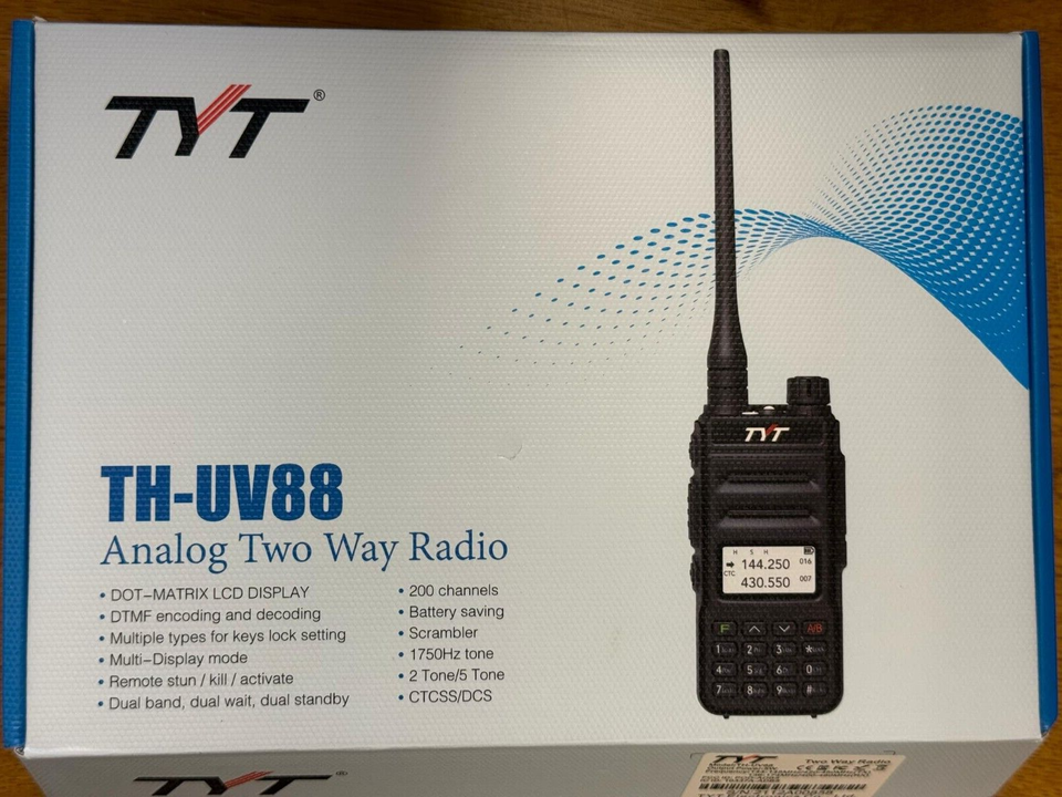 TYT TH-UV88 Two Way Radio Dual Band VHF/UHF Walkie Talkie 2 Way Radio Program | eBay
