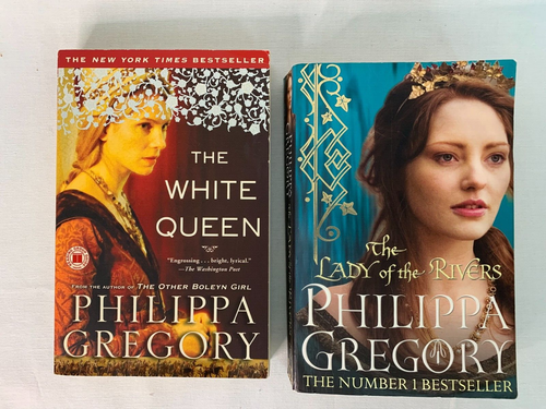 Philippa Gregory Lot of 2 Historical Fiction White Queen & Lady of the ...