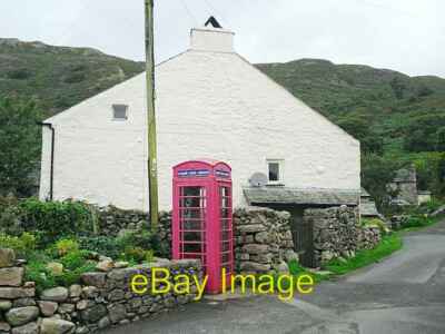 Photo 6x4 Telephone box, Boot village The kiosk has faded to a pinkish ...