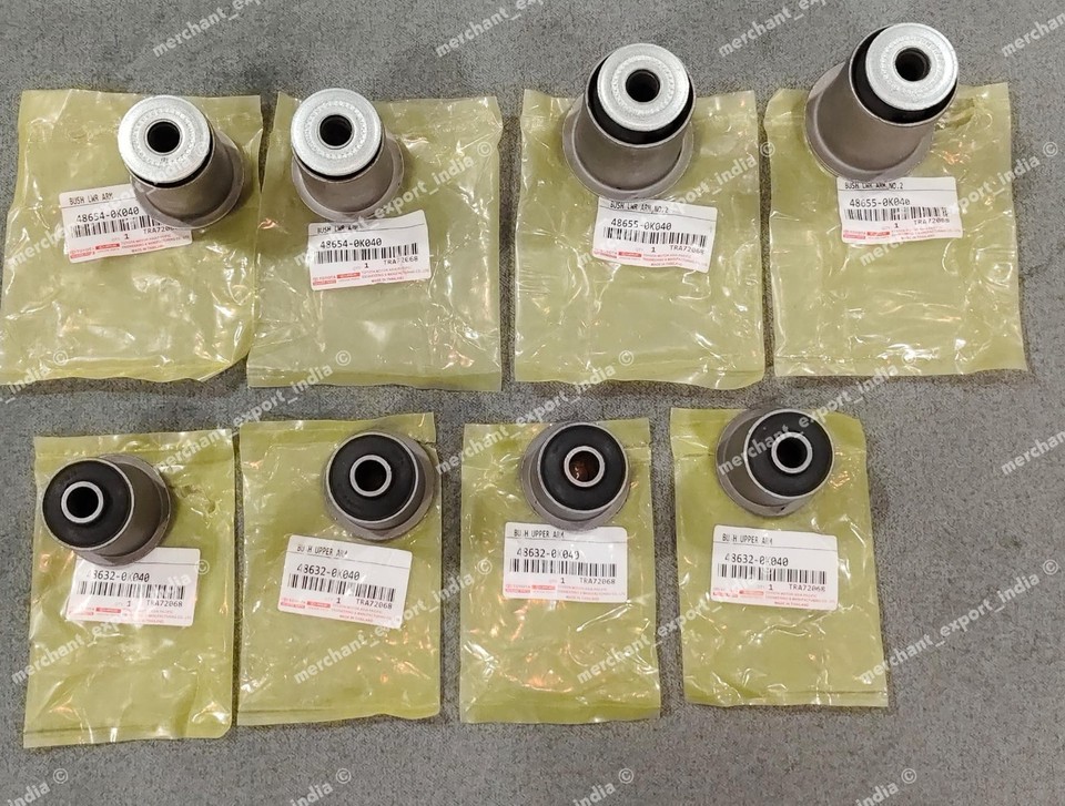 Toyota Bush Set OEM 48654-0K040 48655-0K040 48632-0K040 Genuine 8PCS | eBay