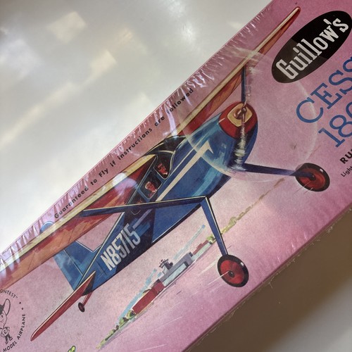 Guillow's Cessna 180 Balsa Wood Flying Model Airplane Kit, Vintage ...
