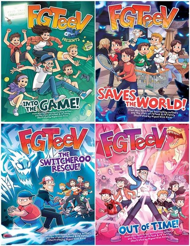 FGTeeV Series 4 Books Set (Hardcover Edition) - Into the Game!, Saves ...
