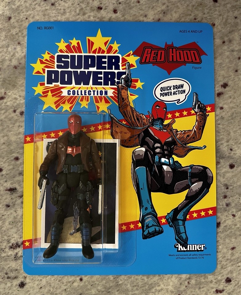 Custom DC “Kenner” Super Powers RED HOOD Figure -MOC- Includes ...