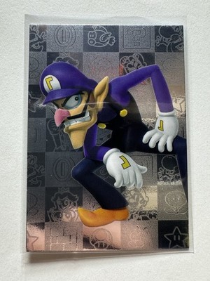 Panini Super Mario Trading Card Collection - Silver Foil Card Waluigi ...