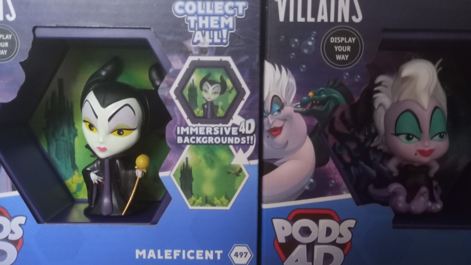 Disney Villains Wow Pods 4D Ursula + Maleficent New Figures 497 & 498 ...