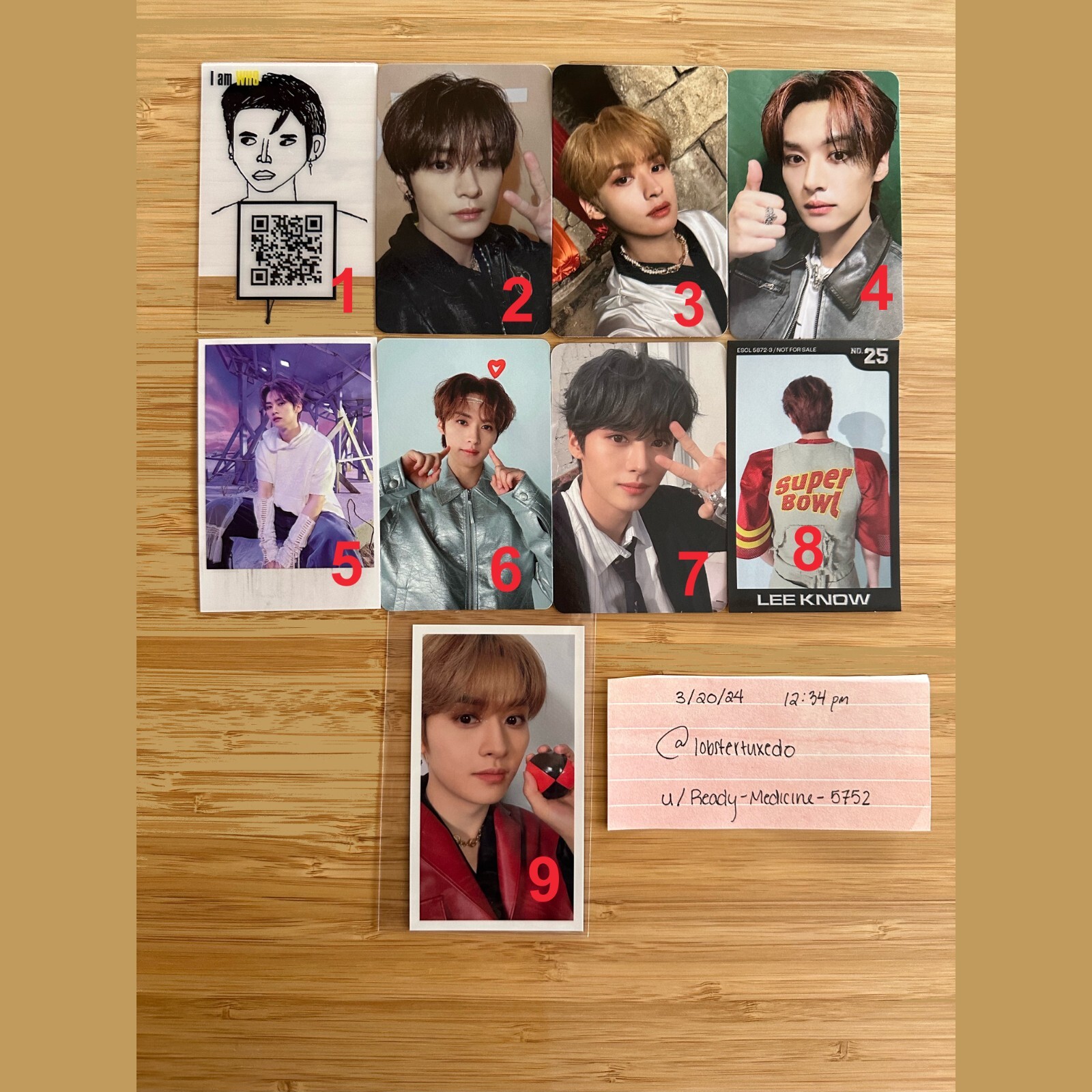 Authentic Stray Kids Lee Know photocards | eBay