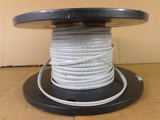 Belden 1872a - Cat6 Horizontal Bonded-pair 4pr UTP PVC JKT CMR White ...