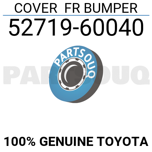 5271960040 Genuine Toyota COVER FR BUMPER 52719-60040 | eBay