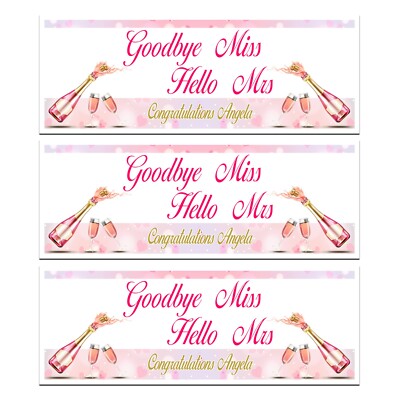 HEN DO BANNER PARTY BRIDE TO BE PINK PARTY WEDDING BRIDAL WALL ...
