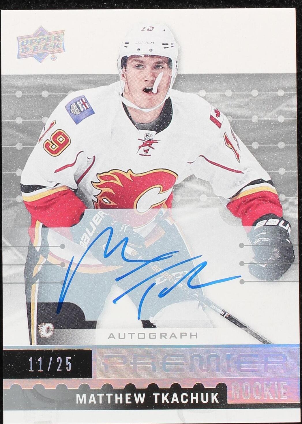 2016-17 Upper Deck Premier - Rookie Inserts Matthew Tkachuk #R-42 ...