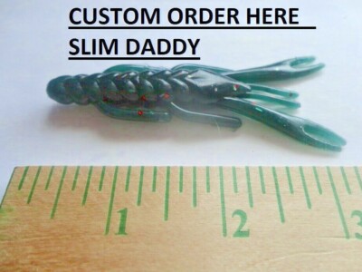 10-31/2" Slim Daddy Premium Soft Plastic Custom Made to Order Fishing ...