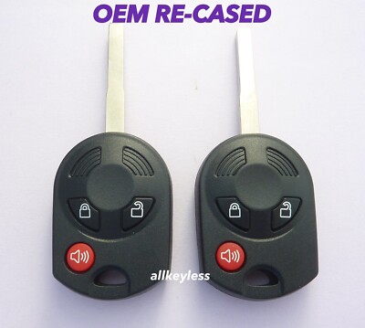PAIR OEM Reshelled FORD ESCAPE TRANSIT key keyless entry remote fobs ...