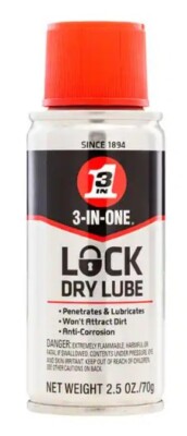 3-IN-ONE Lock Dry Lube And Penetrant - 2.5 Oz. | eBay