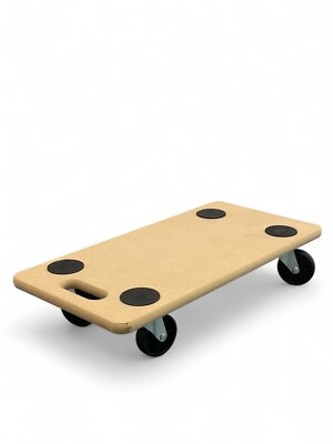 200kg Wheeled Platform Dolly Furniture Transporter Roller Trolley ...