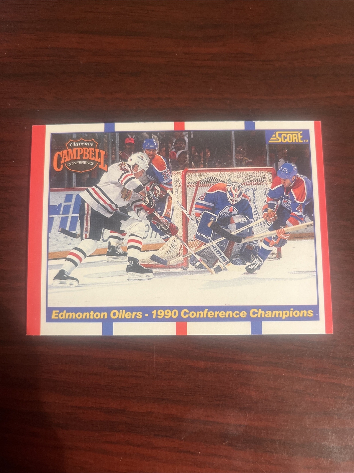 1990 Score Edmonton Oilers Conference Champions #396 Campbell ...