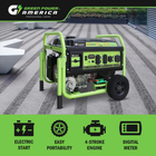 Green Power 13,000-W Portable Dual Fuel Gas Powered Generator w ...