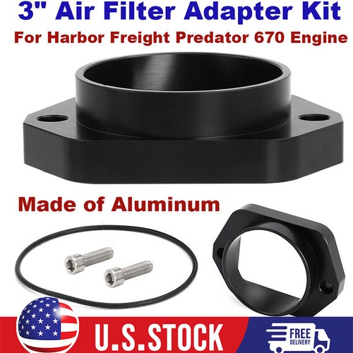 3" Air Filter Adapter Cold Air Intake Kit For Harbor Freight Predator ...
