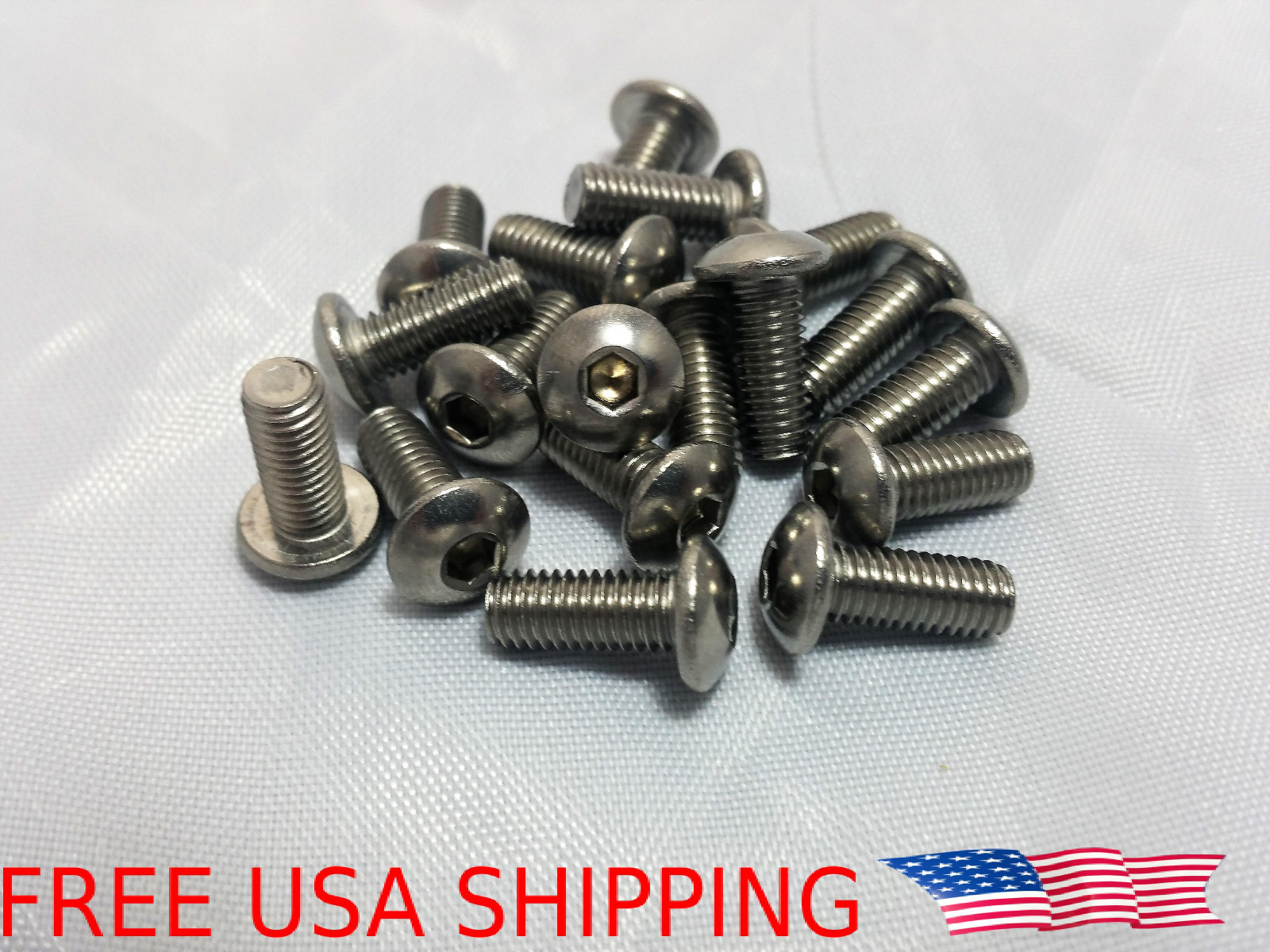 20 Pcs M5 M5-0.8 M5x16 16 16mm 5mm Stainless Hex Button Cap Head ...