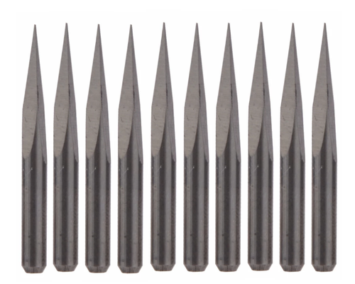 10X Carbide PCB Engraving Bits for CNC Router Tool 10 degrees 0.1mm ...