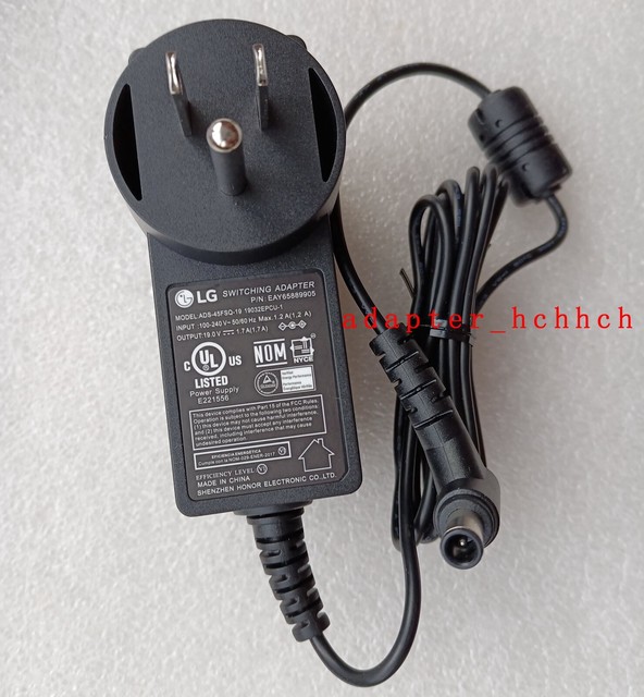 Genuine LG Monitor AC Power Supply Adapter ADS-45FSQ-19 EAY65889905 ...