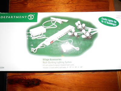 DEPT 56 GENERAL VILLAGE Accessory MULTI-BUILDING LIGHTING SET NIB | eBay