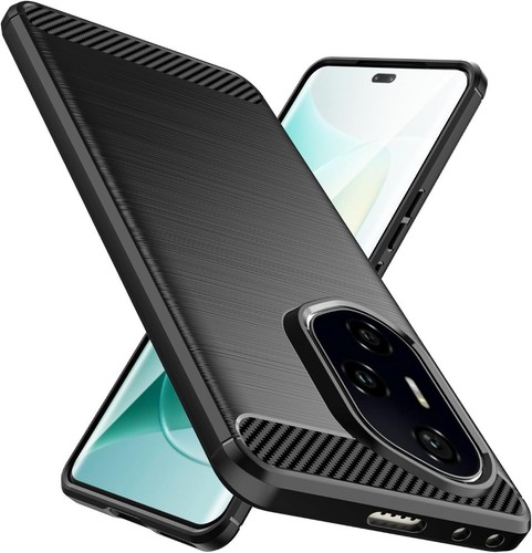 Case For Honor 400 Pro & 400 Lite, Carbon Fibre Silicone Shockproof ...