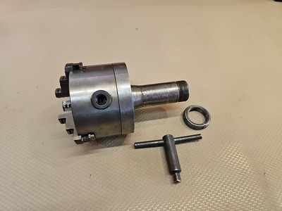 4” Buck lathe chuck On 5c Collet + key | eBay