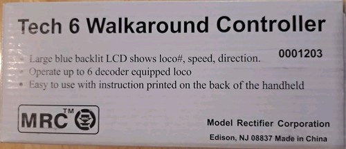 MRC Tech 6 Handheld Controller & 5' Cord For Use w/1200 #1203~NEW in ...