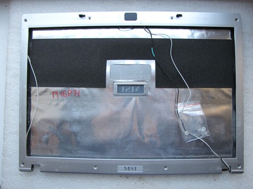 MSI Megabook M16P71 housing top part (rear lid + bezel) (P/N: 307 ...