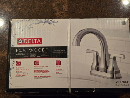 Delta Portwood 4 In. Centerset 2-handle Bathroom Faucet in Chrome ...