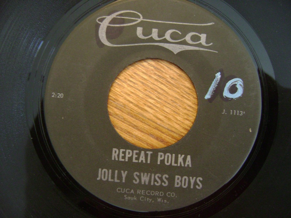CUCA 45 RECORD J-1113/ JOLLY SWISS BOYS/ REPEAT POLKA/ BABY WALTZ/ VG ...