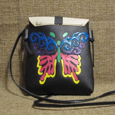 Butterfly Cross Body Shoulder Bag Rustic Purse Girl's Women Hand ...
