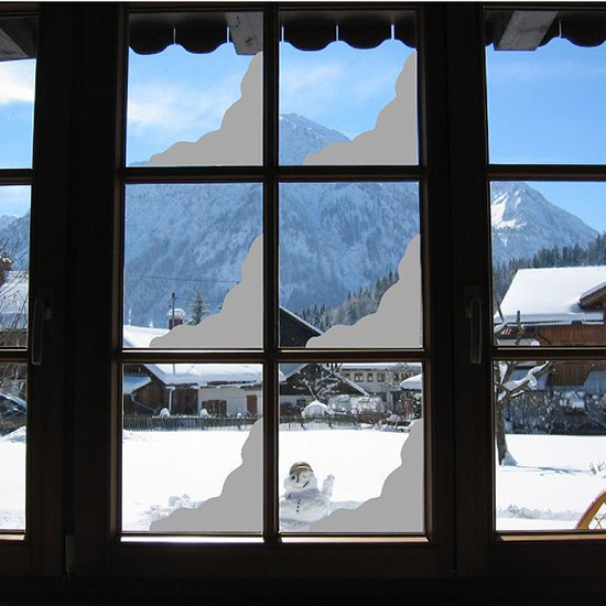 Christmas Snow Corner Window Stickers / CHRISTMAS WINDOW DECORATIONS ...