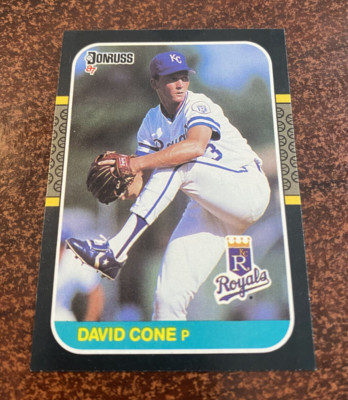 1987 Donruss DAVID CONE Rookie Card RC #502 KC Royals / NEW YORK METS ...