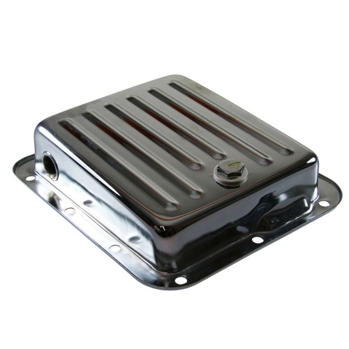 Transmission Pan Ford C4 OEM 2-3/8" Depth Chrome Steel Finned Pan Fill ...