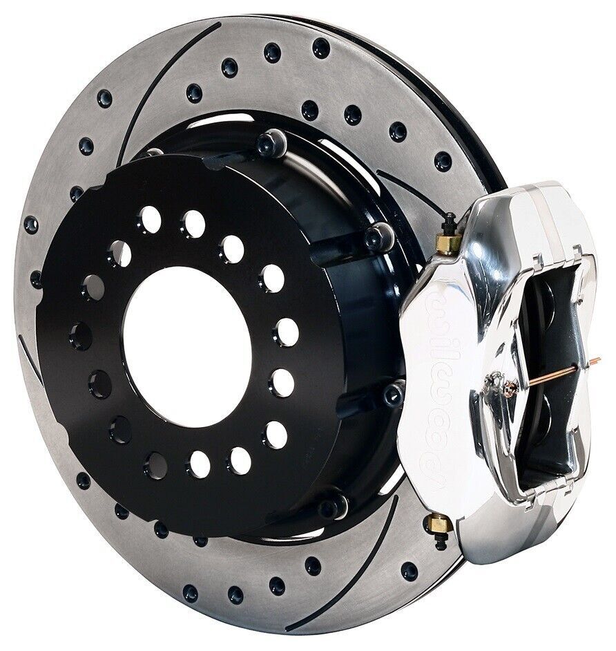 WILWOOD DISC BRAKE KIT,REAR,BIG FORD AXLE FLANGES,12.19" DRILLED ROTORS ...