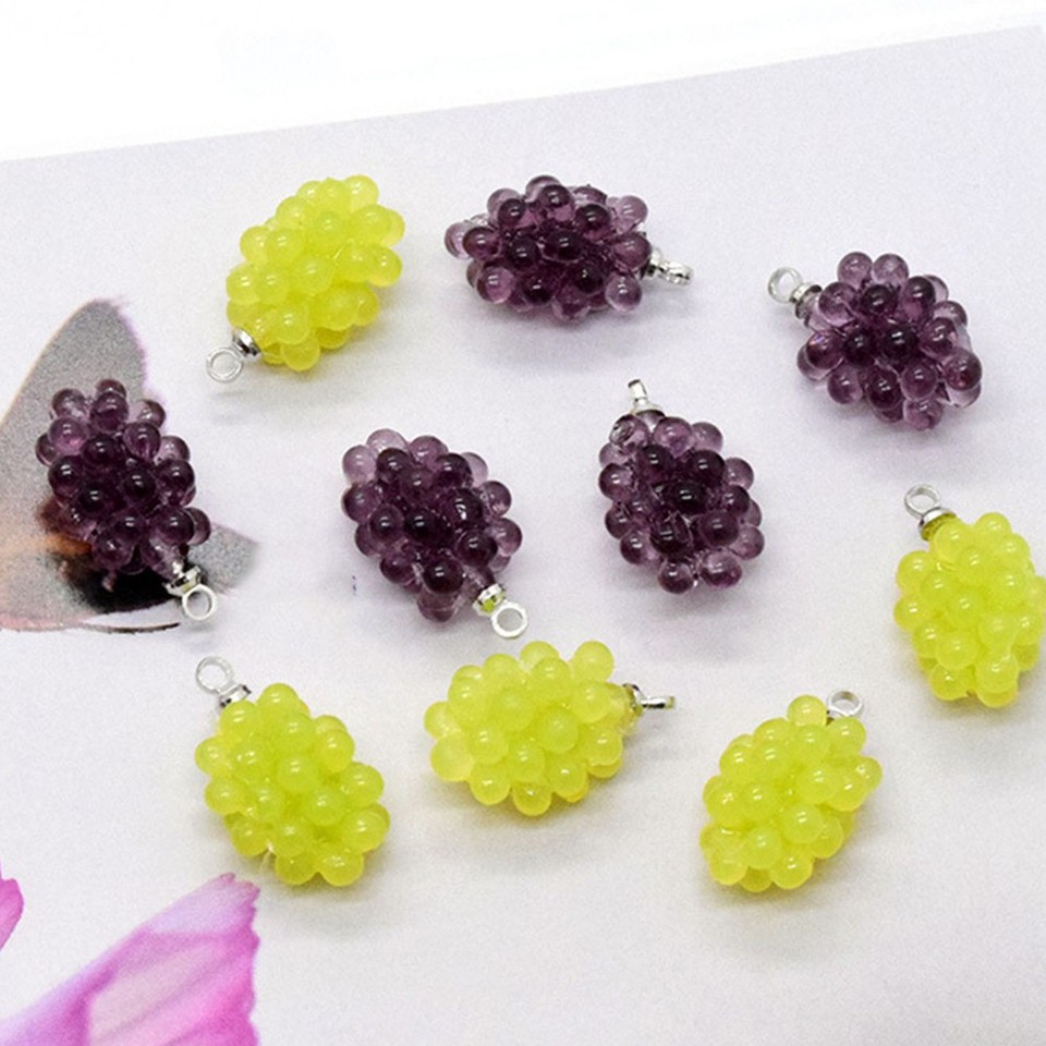 4 Pcs Grape Silver Charm Grapes Charms for Crafts Earrings | eBay Australia
