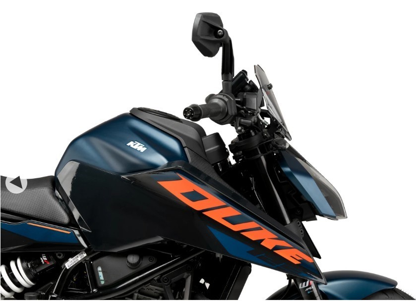 Puig New Generation Sport Screen 2024-2025 KTM 390 Duke, Matte Black P ...