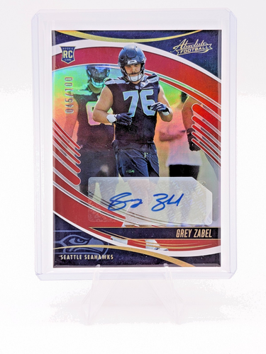 2025 Panini Absolute Grey Zabel Spectrum Red Rookie Autograph /100 #125 ...