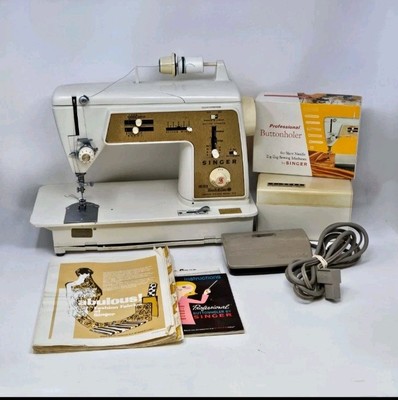 Vintage Singer Touch And Sew Zig Zag Model 640 And Accessories | eBay