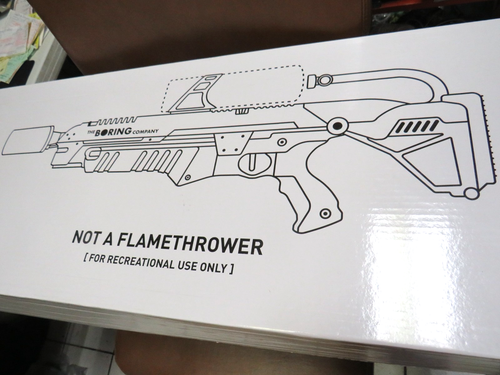 👍 😎💕🔫 The Boring Company Elon Musk (Tesla) NOT A FLAME THROWER toy ...