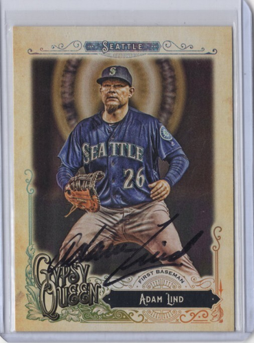 ADAM LIND MLB Mariners 2017 Topps Gypsy Queen Auto Autographed Signed ...