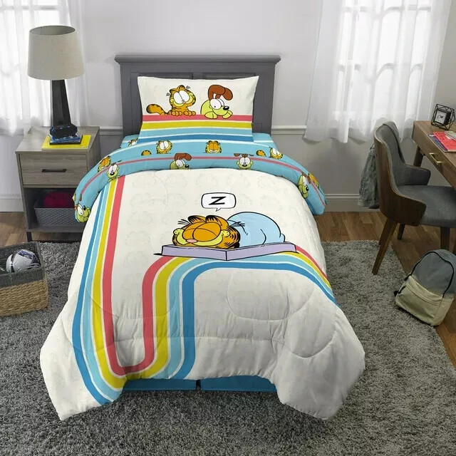 Garfield Kids Reversible Bed Set & Garfield-W51053583412, W51095064856 ...