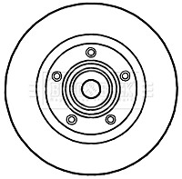CAPSautomotive Brake Disc Rotor for Vauxhall 93850649 93161254 91166212 ...