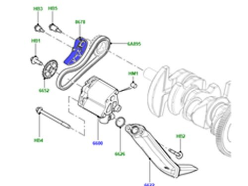 LAND ROVER Oil Pump Drive Chain Tensioner LR2 EVOQUE RANGE ROVER SPORT ...