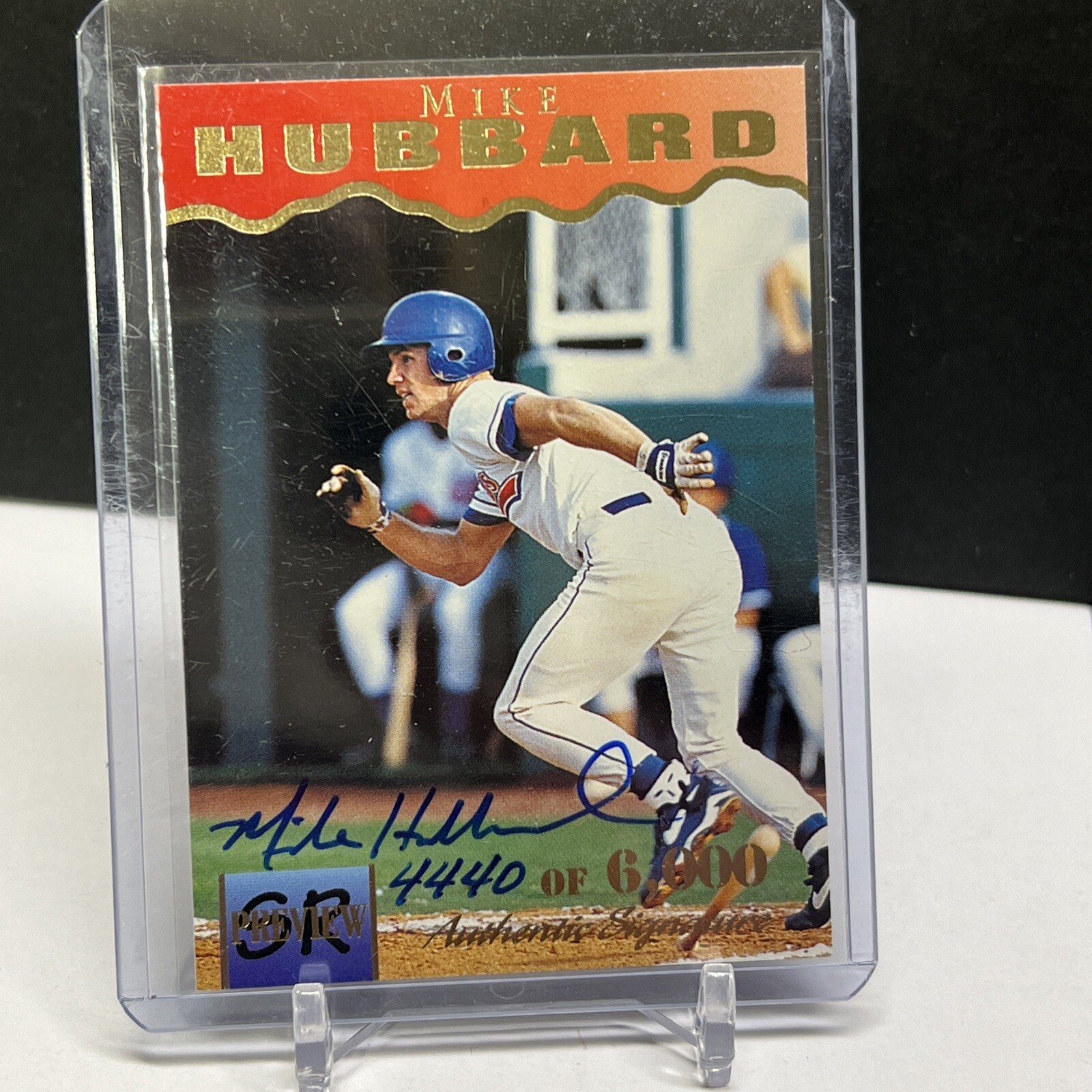 1995 Signature Rookies - Previews Signatures #13 Mike Hubbard /6000 (AU ...