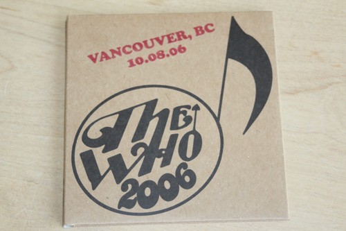 The Who - Vancouver October 8 2006 Live 2CD / Encore Series | eBay