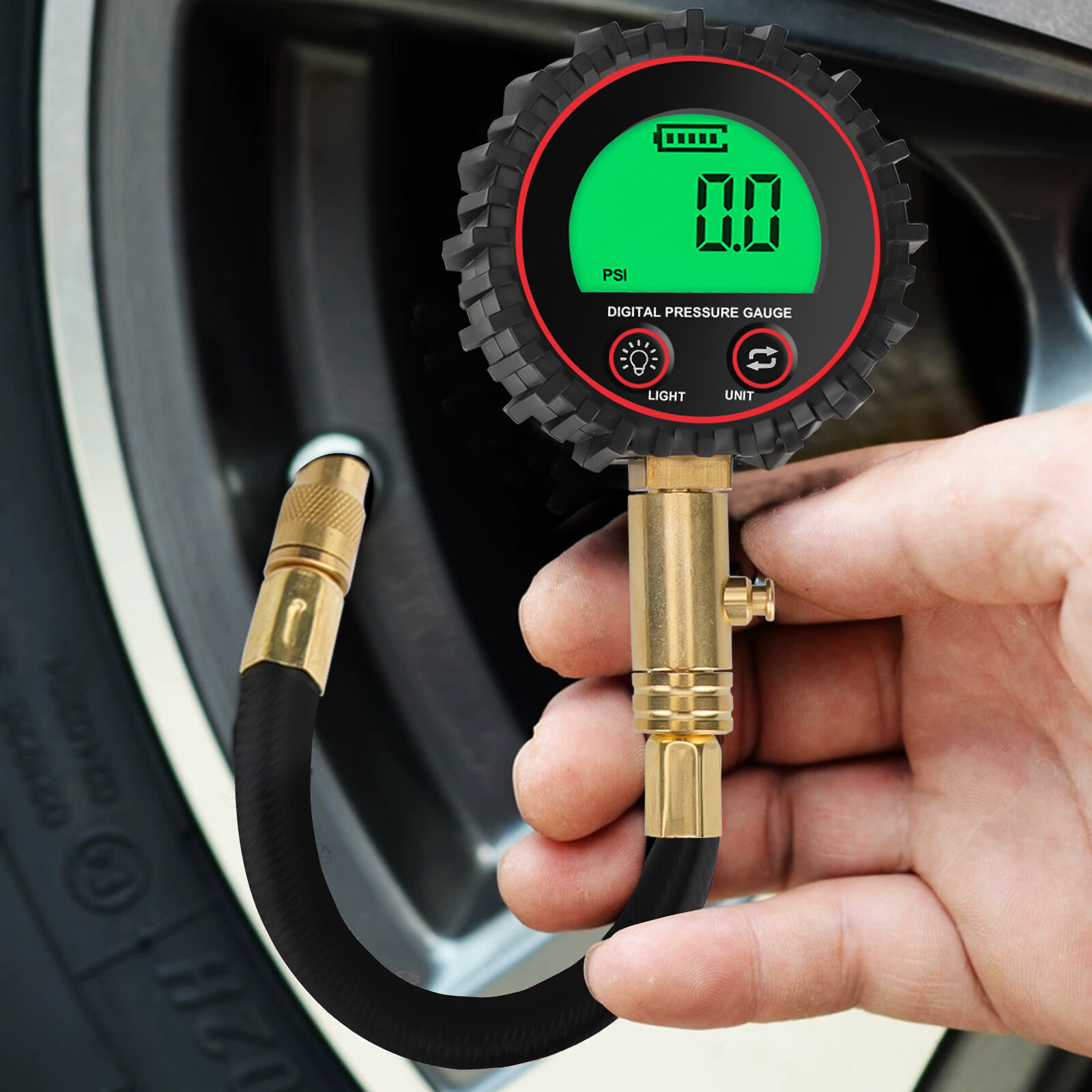Digital Accurate Air Pressure Tire Gauge 255PSI Meter Tester for Truck ...